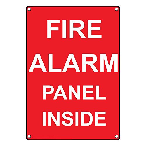 Weatherproof Plastic Vertical Fire Alarm Panel Inside Sign with English ...
