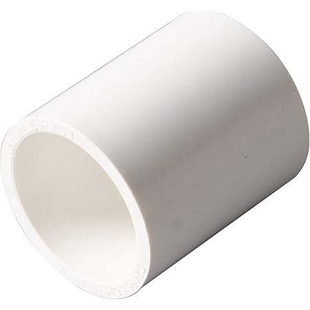 20 Pack 1/2" PVC Pipe Coupling Adapter Pipe Fitting Connector (Socket x ...