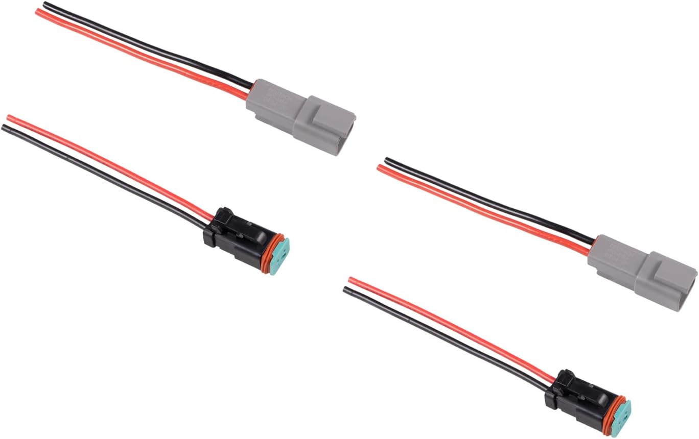Amazon.com: Deutsch DT 2-Pin Pigtail Kit (pair) : Automotive