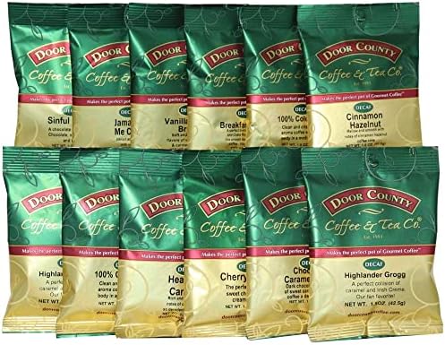 Amazon.com: Gourmet Flavored Decaf Coffee Sampler Pack - 10 Bags of ...