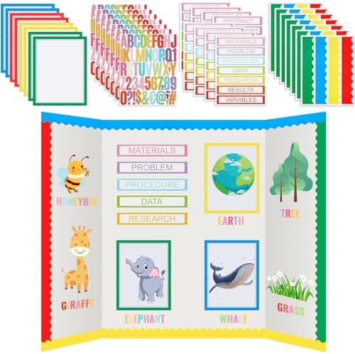 Amazon.com : Henoyso 116 Sheets Science Fair Board Supplies 20 ...