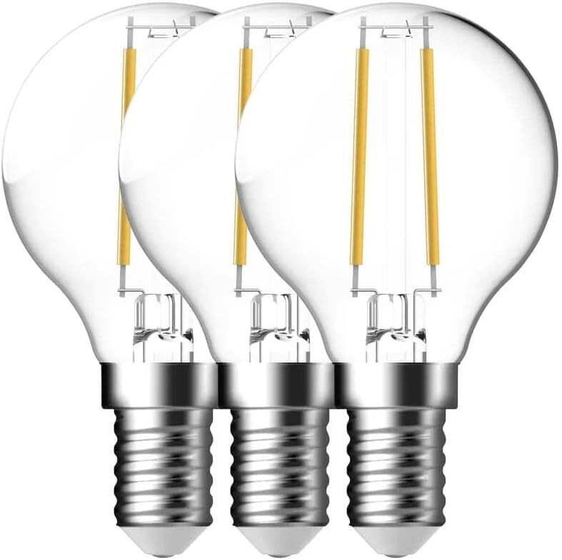 Energetic G45 Mini Globe Clear Filament LED Light Bulb, E14, 4W, 470 ...