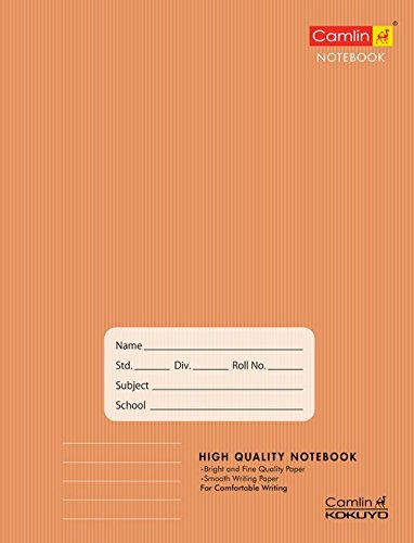 Camlin Notebook - A5, Soft Cover, Brown, 172 Pages, 240x180mm, Single ...