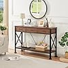 Amazon.com: HOMISSUE Entryway Table, Rustic Console Table with 3 Drawers for Entry, Industrial ...