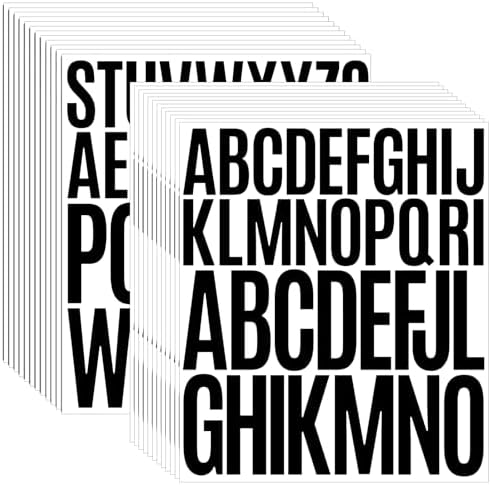 Amazon.com: Letter Stickers 24 Sheets 2+3 Inch Alphabet Stickers Vinyl ...