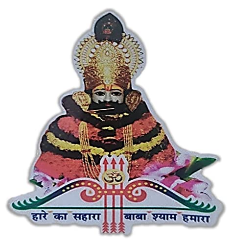 Buy UNIq Lord Khatu Shyam Ji Glossy Finish Decal Sticker for Car Bike ...
