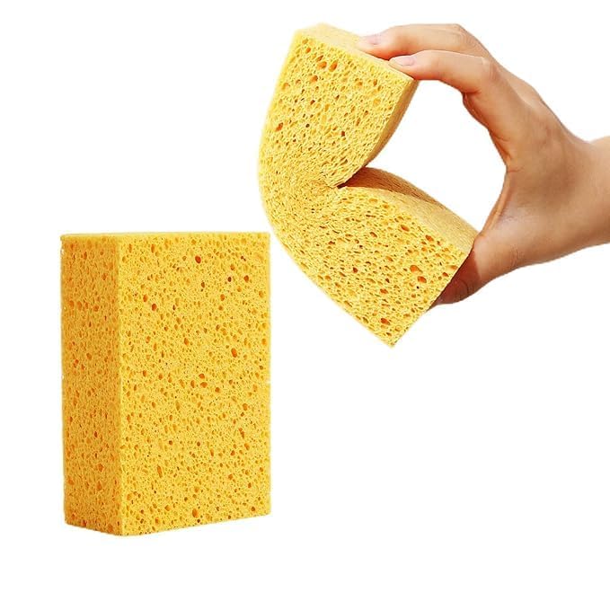Extra Thick Cellulose Kitchen Sponges | Heavy-Duty Cleaning Sponges for ...