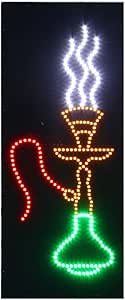 Amazon.com: LED Hookah Sign for Business, Super Bright LED Open Sign ...