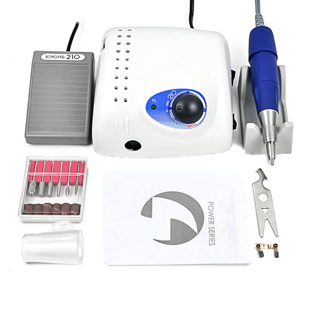 Amazon.com: Strong Power 210 Nail Drill 35000rpm 105 Handpiec Manicure ...