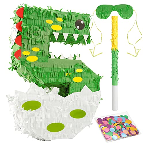 Snapklik.com : Auihiay Number 5 Pinata Dinosaur Egg Pinata, Foldable ...
