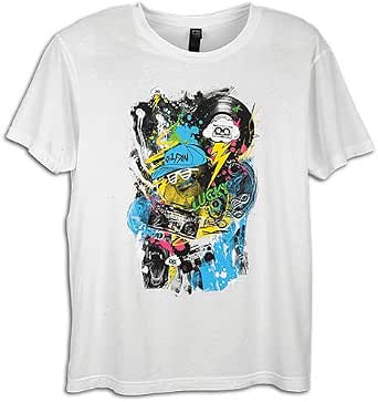 Amazon.com: Akademiks Lucky Screen Tee - Men's ( sz. XL, White ...