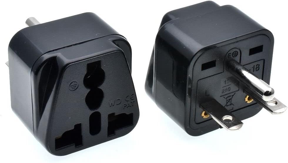 Amazon.com: Tekit Black NEMA 6-15P Universal Plug Adapter 110-250V 15A ...