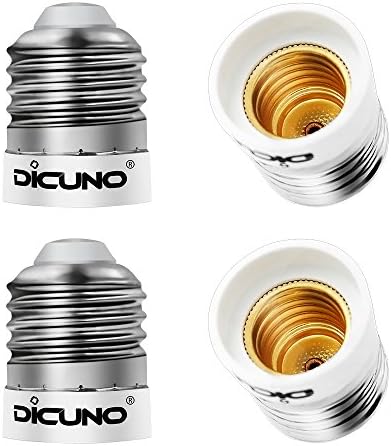 Amazon | Abishion E26 to E17口金変換アダプタ、LED電球ソケットアダプター、E26変換電球ソケット 、E26→E17 へ 電球ソケット、電球なし、PSE認証済(2個 ...