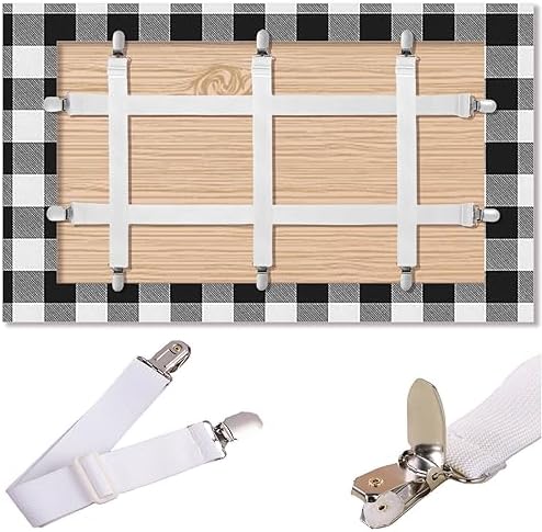 Table Cloth Clips Hidden Strap 5 Pack, Adjustable Elasticity Picnic ...