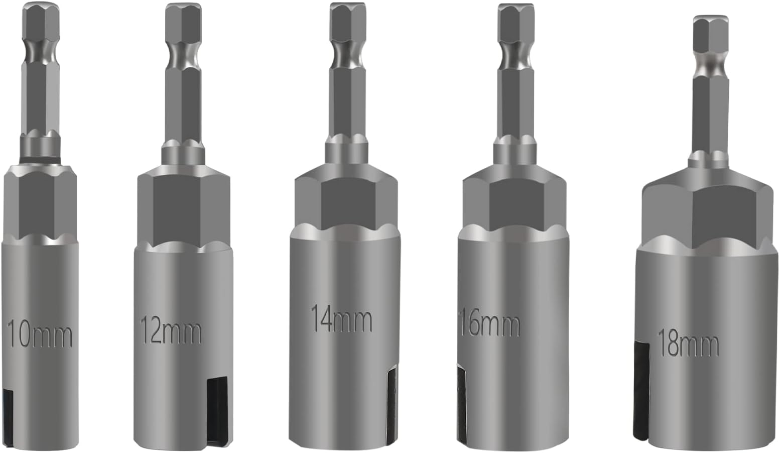 PANOVOS (2pc) Power Wing Nut Driver Set,Slot Wing Nuts Drill Bit Socket ...