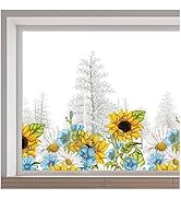 Amazon.com: GORGECRAFT 118x39cm Large Green Leaf Window Stickers ...