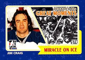 Amazon.com: Jim Craig Hockey Card 2010-11 ITG Decades 1980s Greatest ...