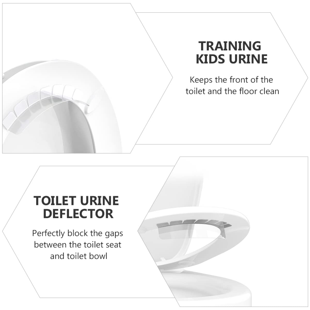 Snapklik.com : Toilet Seat Urine Deflector, 1Pc Toilet Bowl Pee Splash ...