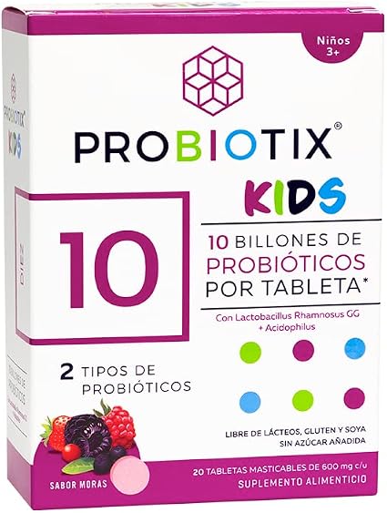 PROBIOTIX KIDS, 10 Billones de Probióticos, Tabletas Masticables Sabor ...