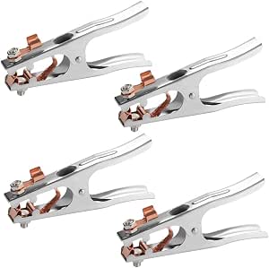 4Pcs Welding Earth Clip, Strong Bite Force Welding Ground Clamp ...