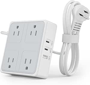 Amazon.com: MAXSEEM Extension Cord Power Strip, 7 in 1 Power Bar, Power ...