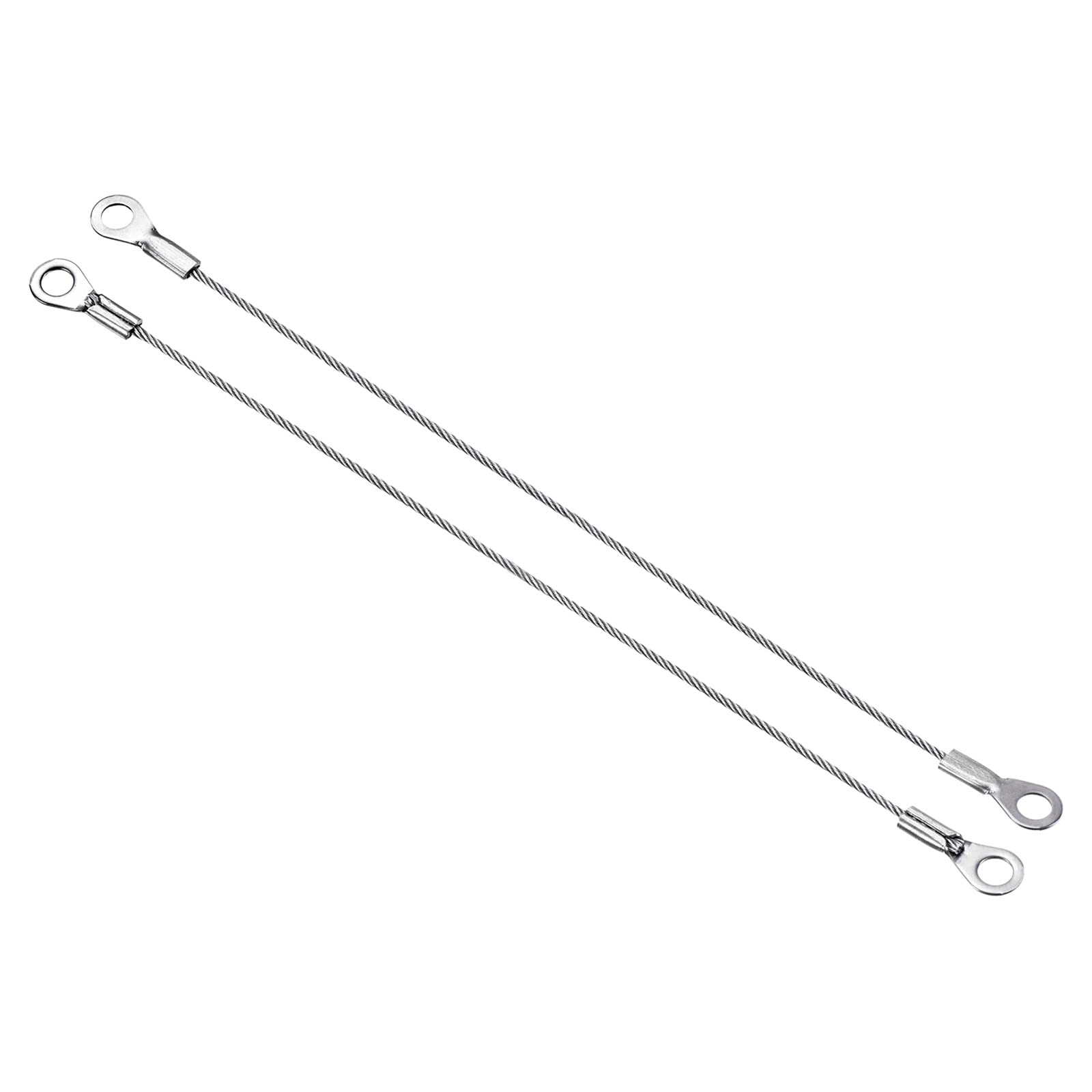 PATIKIL Stainless Steel Lanyard Cable 1.5mmx20cm, 4 Pack Eyelets Ended ...