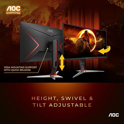 Buy AOC C27G2Z 27" Curved Frameless Ultra-Fast Gaming Monitor, FHD ...