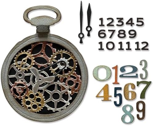 Amazon.com : Vault Watch Gears Dies for Card Making DIY Scrapbooking ...
