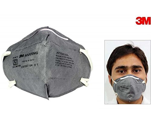 3M 9000Ing Anti Pollution Dust Mist Mask_Pack of 50 (Grey) : Amazon.in ...