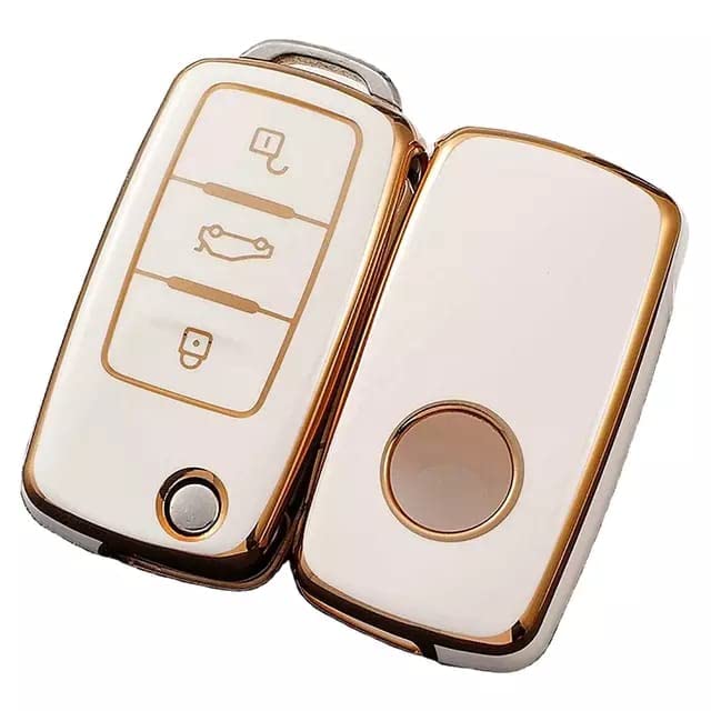 care-car-key Replacement Key Shell TPU Key Cover Compatible for Polo ...