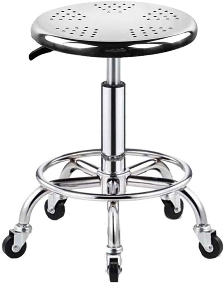 Amazon.com: FAJOS Shop stools with Wheels Heavy Duty 400lbs,Stainless ...