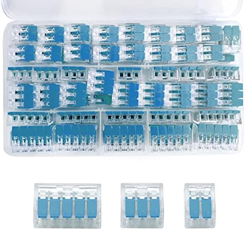 FullFun 40 Pcs Lever Wire Nuts Connectors, Compact Splicing Wire ...