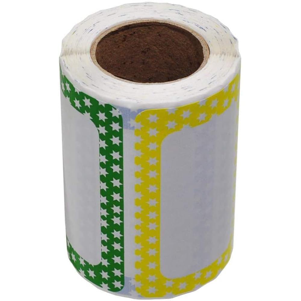 Snapklik.com : L LIKED 250 Stickers - 3.5" X 225"Colors Plain Name Tag ...