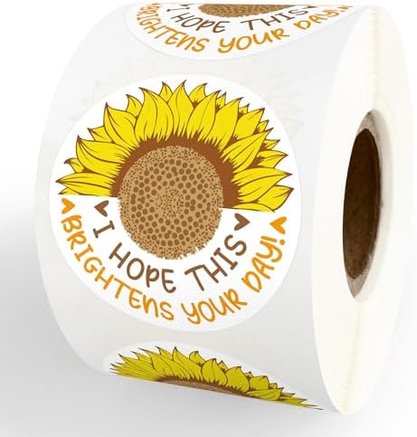 Amazon.com : 500pcs I Hope This Package Brightens Your Day Stickers ...
