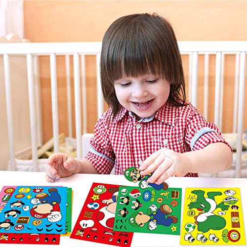 Snapklik.com : 36 Sheets Super Bros Stickers Make Your Own Super Bros ...