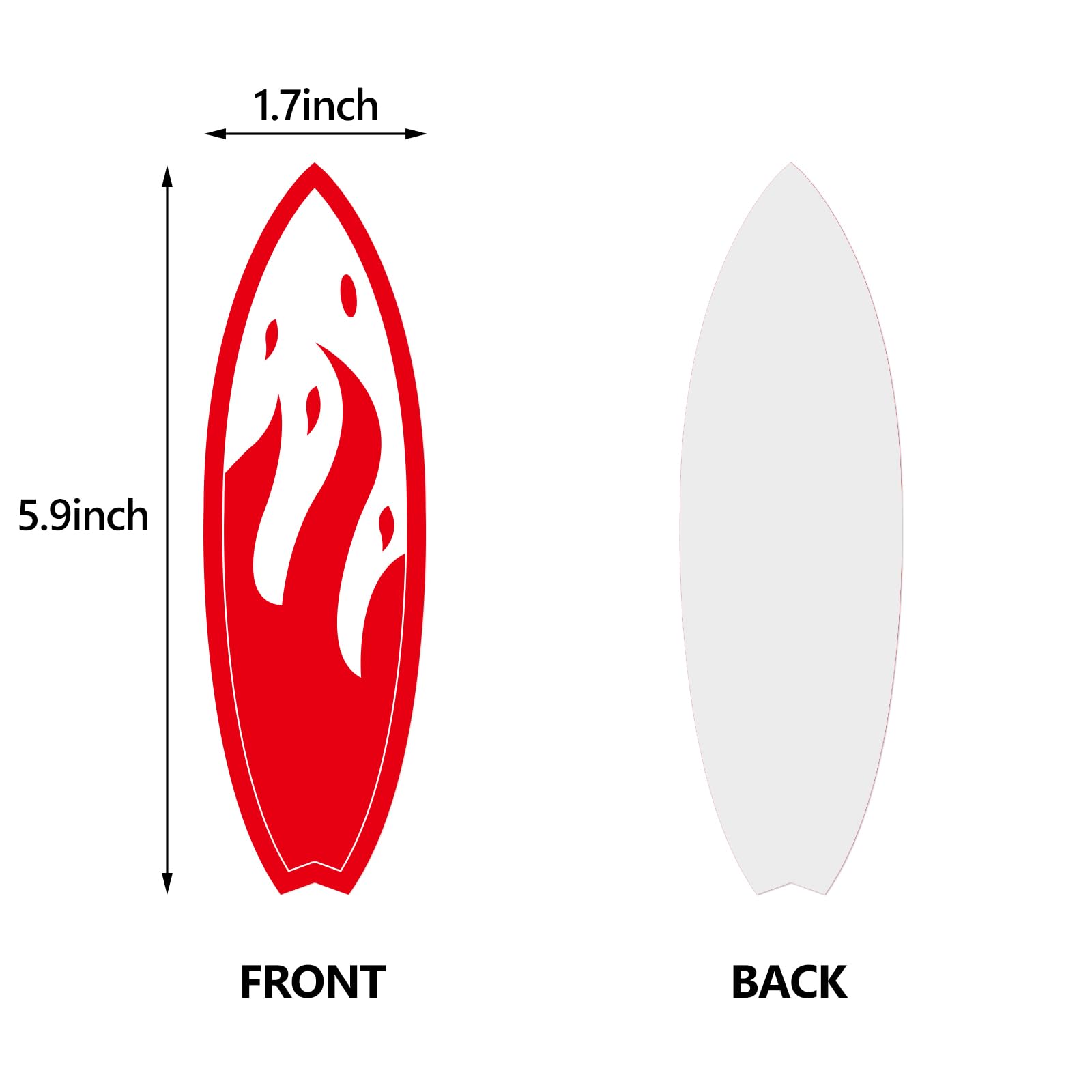 Snapklik.com : Outus 60 Pcs Surfboard Cutouts Classroom Bulletin Board ...