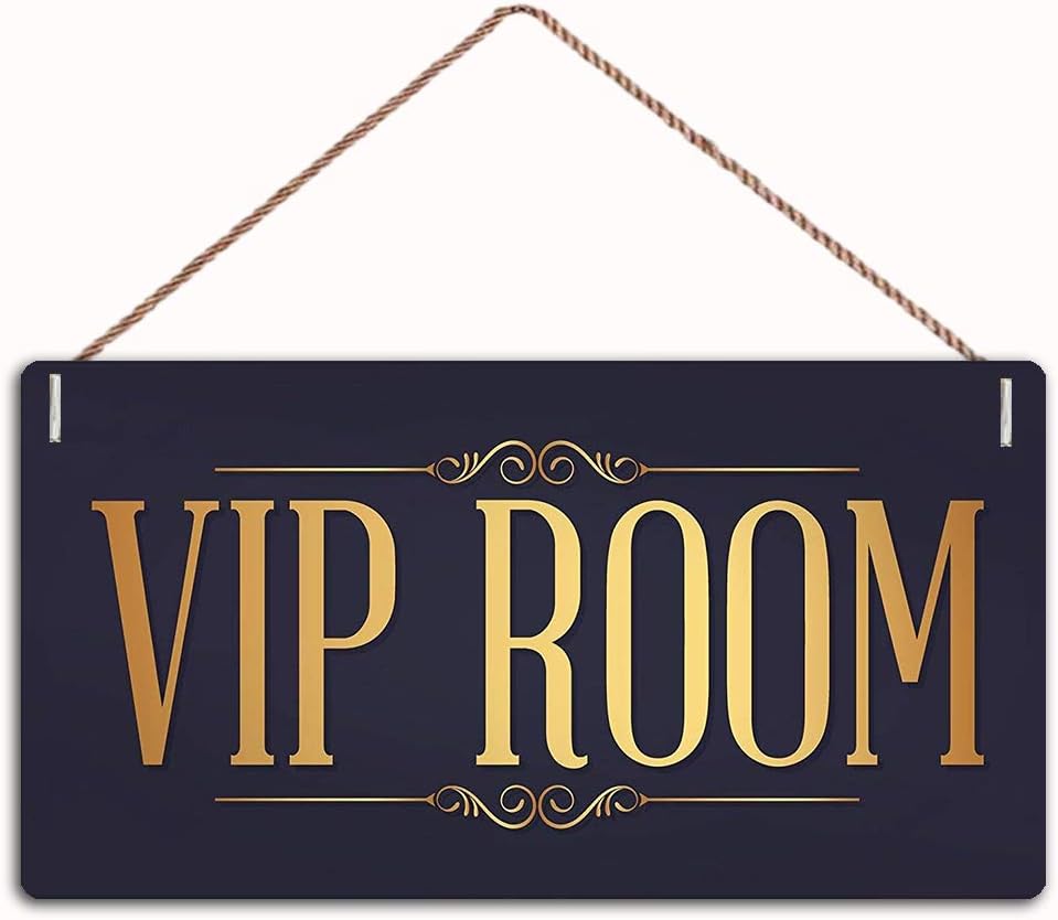 Amazon.com : Vintage Metal Tin Signs - VIP Lounge - Aluminum Sign for ...