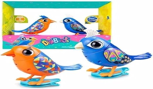 Amazon.com: Digibirds Twin Pack, Interactive, Animated Electronic pet ...