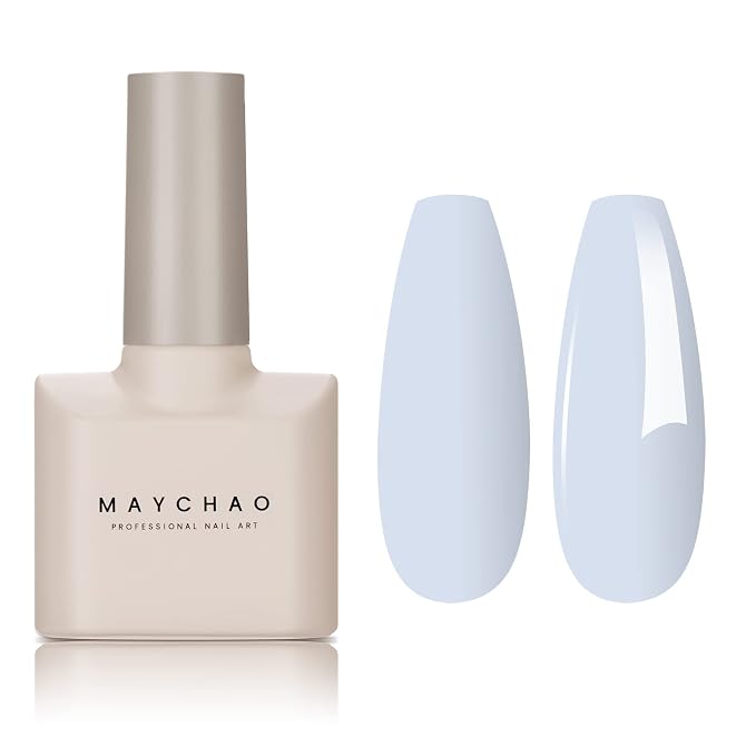 Amazon.com : MAYCHAO 15ML Blue Gel Nail Polish 1Pc Baby Blue Gel Polish ...
