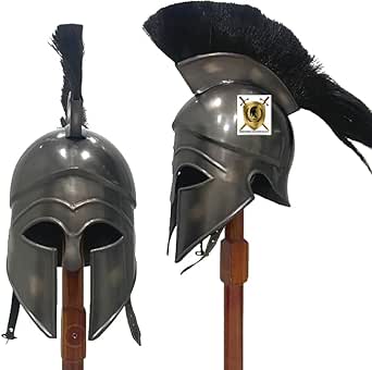 Amazon.com: HISTORIC HANDICRAFT Medieval Greek Corinthian Helmet w ...