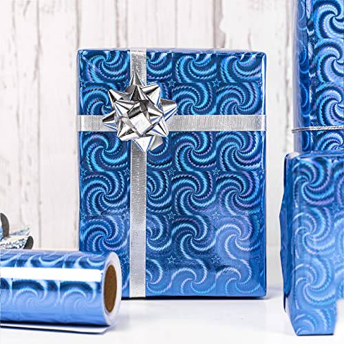Snapklik.com : MAYPLUSS Holographic Wrapping Paper - Mini Roll - 17in X ...