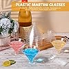 Amazon.com | Yinkin 100 Pack Plastic Martini Glasses 5 oz Disposable ...