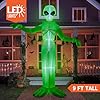 Amazon.com: Joiedomi 9 FT Tall Halloween Inflatable Decoration Outside, Blow Up Alien Inflatable ...