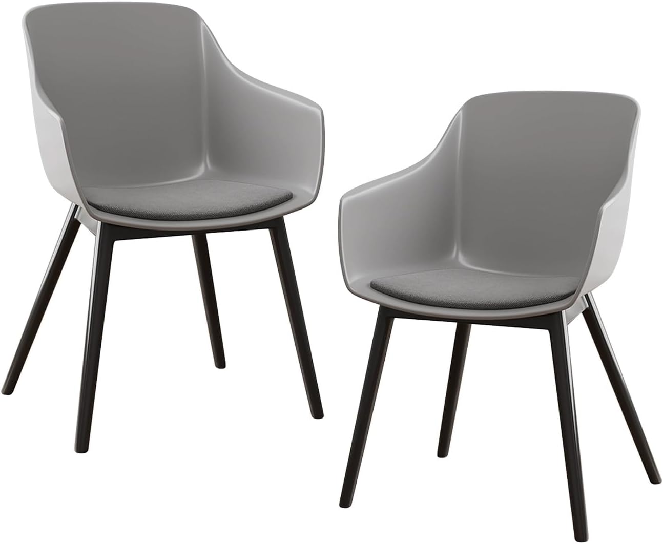Amazon.com: LEIYTFE Plastic Chair Dining Room Chair Tub Armchair ...