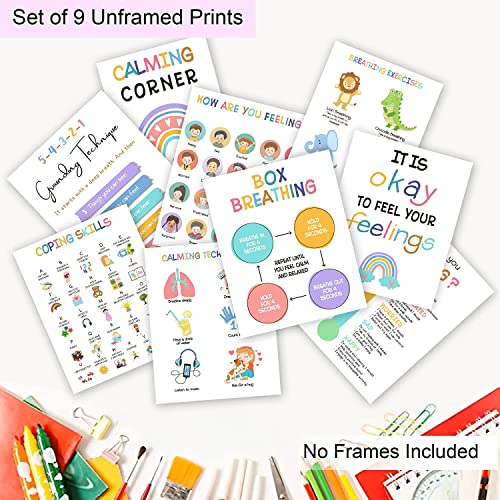 Snapklik.com : 9 Calming Corner Classroom Posters, Mental Health ...