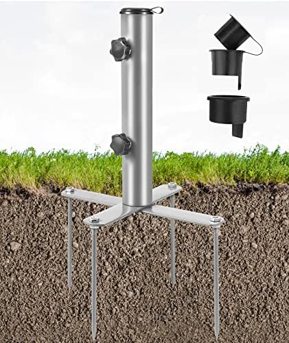 Amazon.com : Spike Ground Umbrella I Outdoor Lawn Inground Umbrella ...
