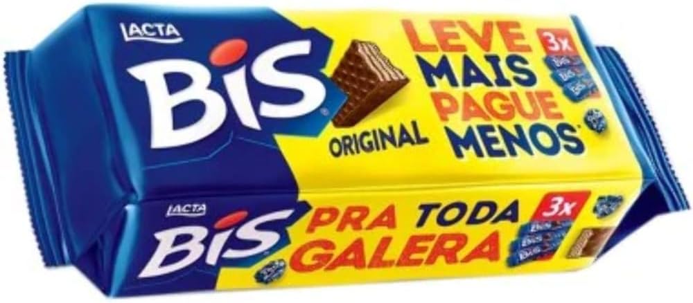 Amazon.com: Bis Lacta Wafer Cookies (Chocolate Branco, 6 Pack ...