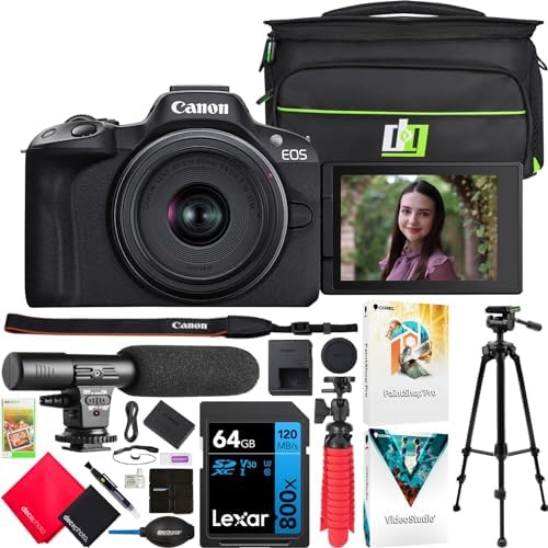 Amazon.com : Canon EOS R50 Content Creator Kit, Hybrid Mirrorless ...