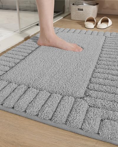 Amazon.com: Color&Geometry Standard Sized Bath Rugs Non Slip Washable ...