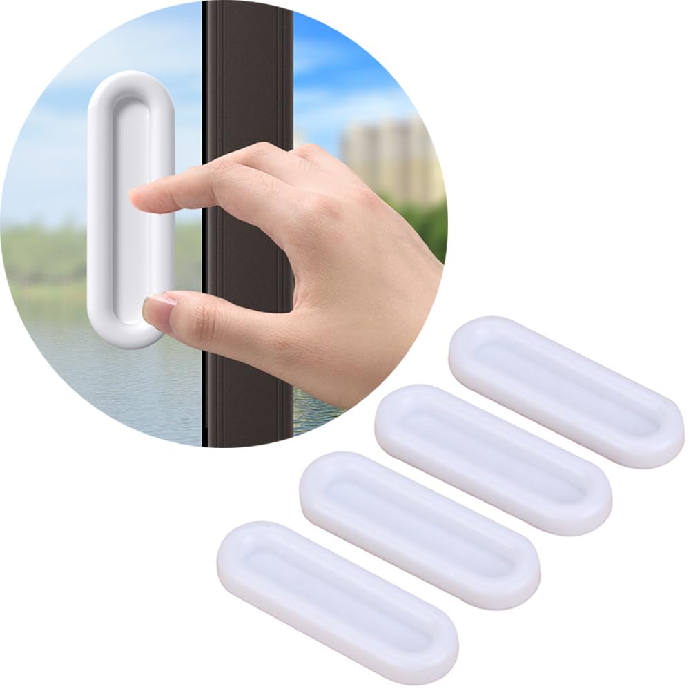 Bowiemall 4 Pcs Self Adhesive Handles for Sliding Window Cabinets ...